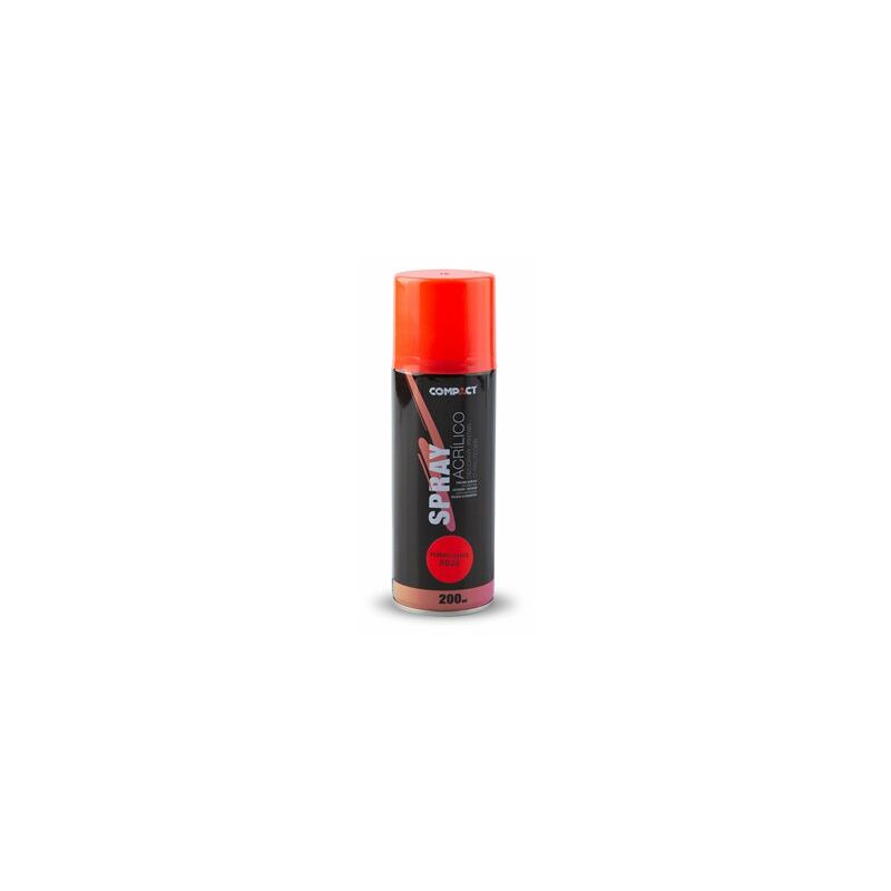 Pintura acrílica spray rojo fluorescente 200ml