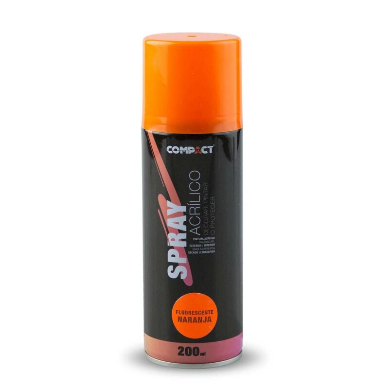 PINTURA ACRÃ LICA SPRAY NARANJA FLUORESCENTE 200ML