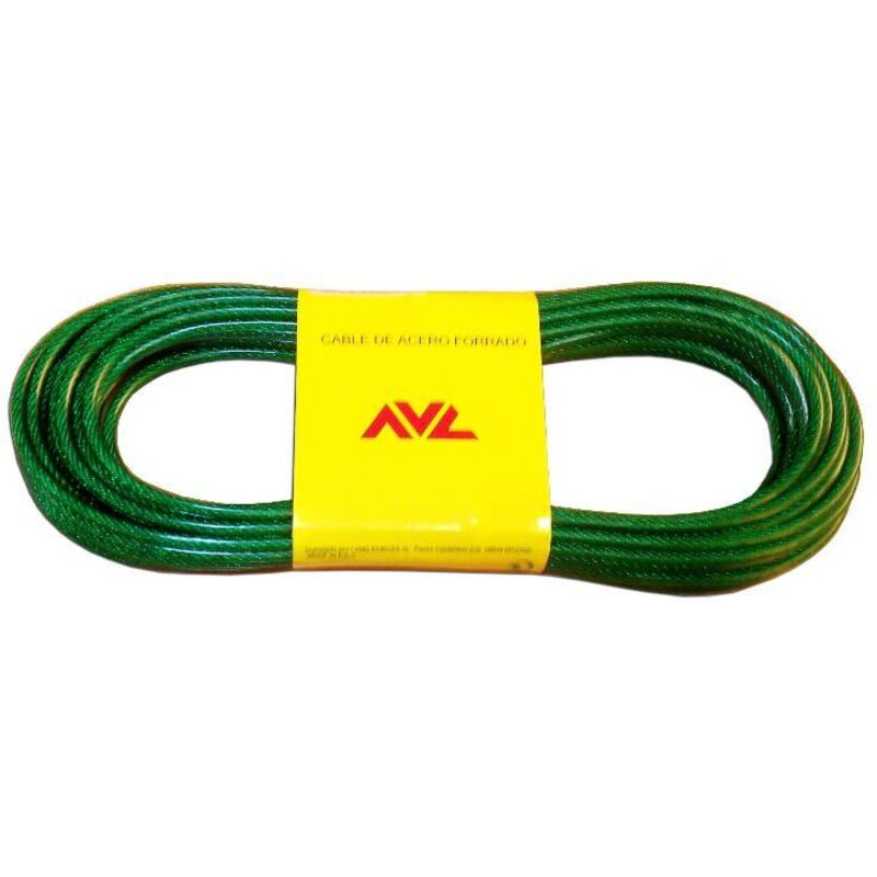 Cable AVL Acero 3.5 mm Plastificado Verde 20 m