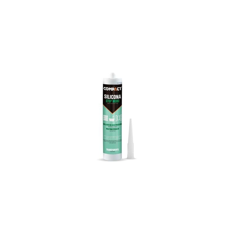 Silicona flexible "Stop Moho" de curado rápido incolora transparente (300ml)