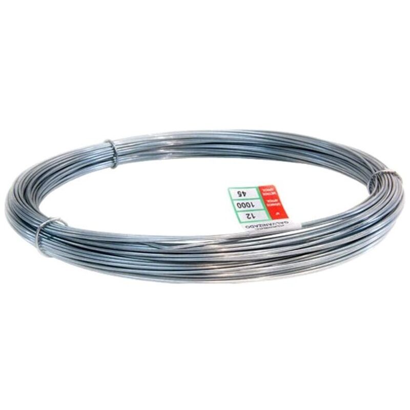 Rollo de Alambre Galvanizado 1000 g 1.8 mm x 49 m - Alta Resistencia a ...