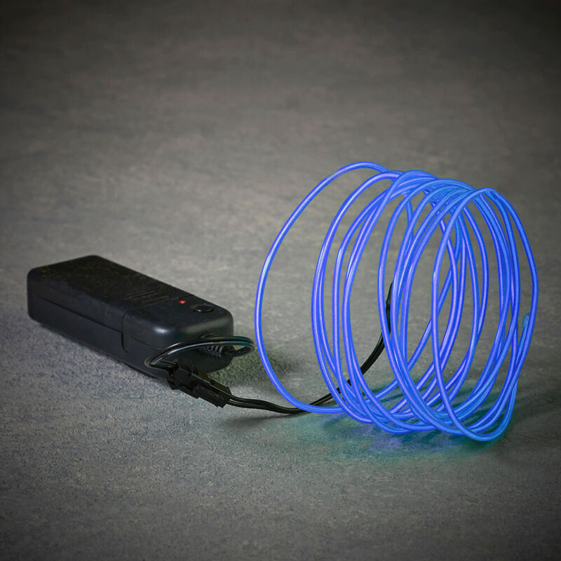 Cuerda de neon color azul 275cm EDM 71835