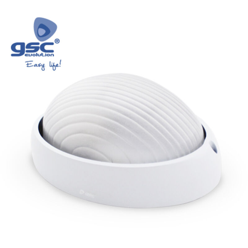 Aplique semi-ovalado de aluminio E27 IP44 GSC 0700454