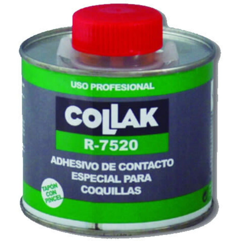 COLLAK 148500TP Adhesivo contacto R-7520 coquilla tapón pincel 500ml