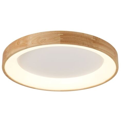 Plafón redondo LED "Mad" (42W 3000K 3200lm) – Madera