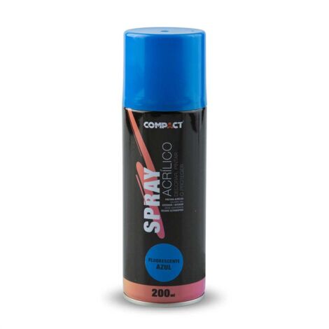 Pintura acrílica spray azul fluorescente 200ml