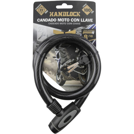 Candado moto handlock forrado 2,2x100 cm