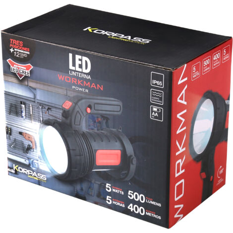 Linterna led korpass coche 2 posiciones 1w