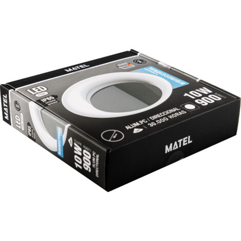 Aplique led matel bidireccional IP65 redondo 10W 2700K