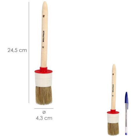 Brocha Brico Redonda Cerda Blanca Nº12