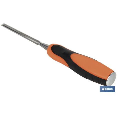 Formón mango bimaterial l-14 mm