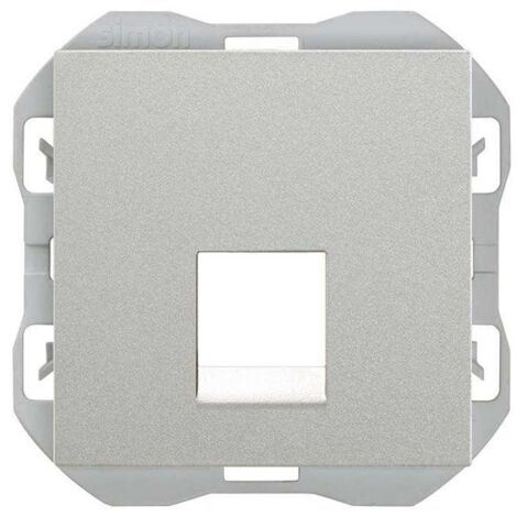 SIMON 270 Tapa RJ45 sin conector aluminio 20000087-093