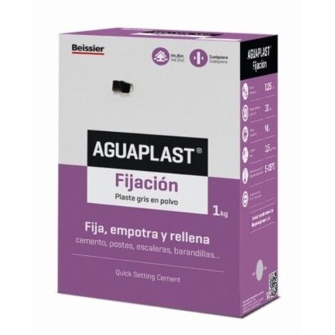 AGUAPLAST Fijación Plaste Gris en Polvo 1 kg