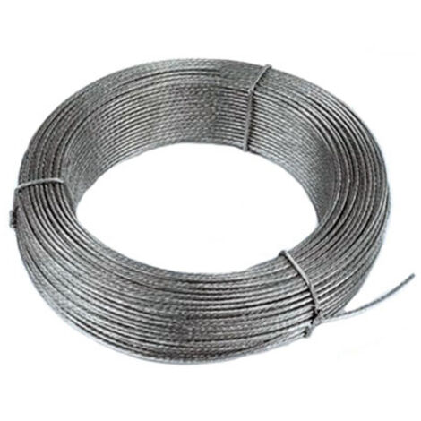 Rollo 15mt cable acero galvanizado Ø4mm 6x7+1
