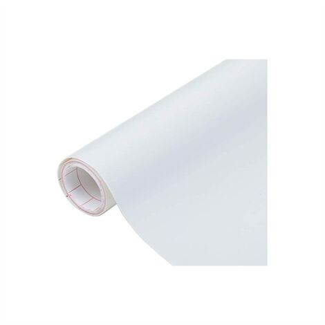 Rollo 20mt vinilo adhesivo 45cm blanco brillo 45005000
