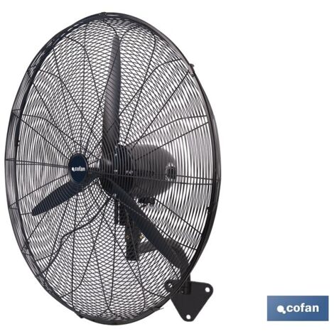 Ventilador industrial de pared (200W 3 velocidades 230V) Ø81cm color negro