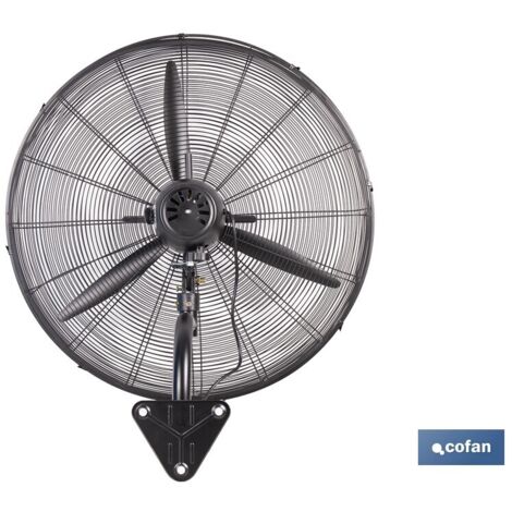 Ventilador industrial de pared (200W 3 velocidades 230V) Ø81cm color negro