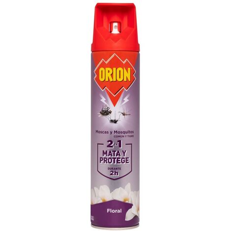 Insecticida aerosol moscas y mosquitos con aroma floral 600 ml