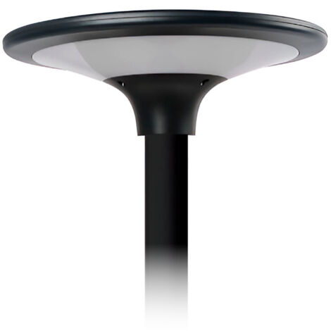 Luminaria solar led negra, ip65, 20 w 2300 im 4000 k