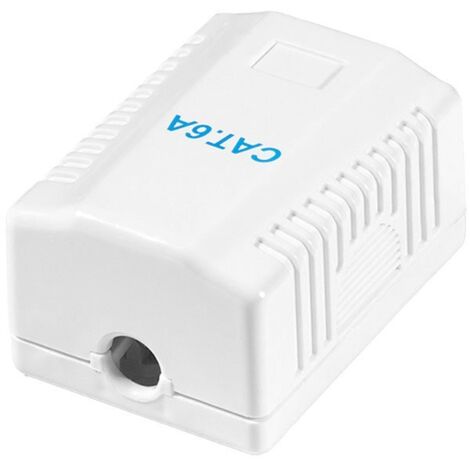 Caja de superficie 1 conector rj45 cat. 6a apantallado