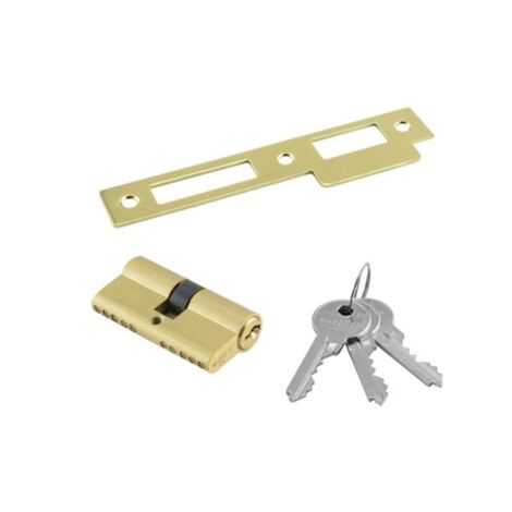 Cerradura embutida Inther con cilindro - P-50 hl cc con cilindro, INTHER.