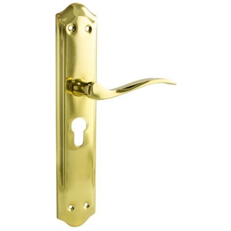 Juego de manillas Marta con bocallave de pera, acabado brillo pulido ...