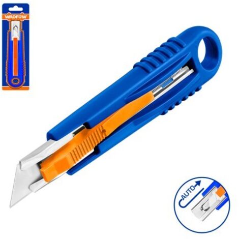 Cutter de seguridad retráctil WADFOW con hoja auto-retráctil y mango ...