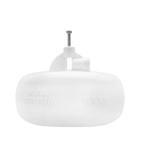 Boya Plana Plástico PVC Blanca, Recambio Universal 1/2" y 3/4", Fácil ...