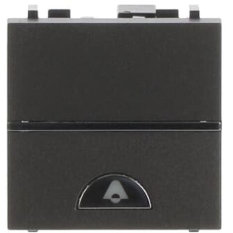 Pulsador ancho campana ANTRACITA Niessen Zenit N2204 AN