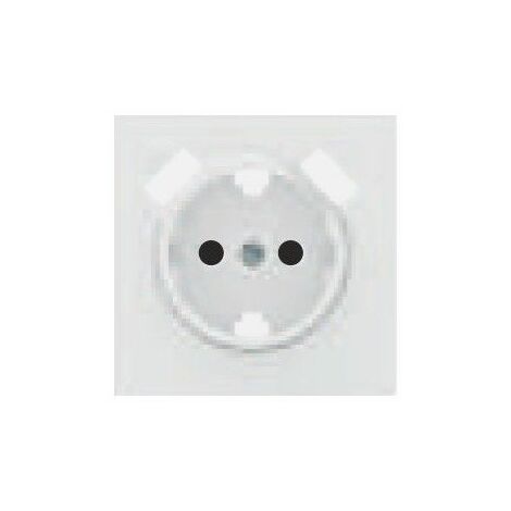 Tapa base de enchufe schuko con USB doble blanco polar SIEMENS DELTA ...