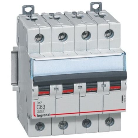 Interruptor magnetotérmico DX3 6/10kA-C 4P 63A