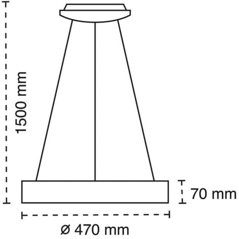 Lámpara colgante LED "Mad" (28W) – Madera
