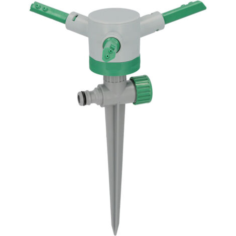 Aspersor Plástico 3 Brazos Con Pincho Chorros Regulables