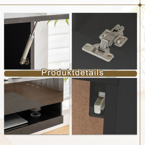 Schuhregal Schuhschrank mit Sitzfläche- weiss/ sitzkissen grau