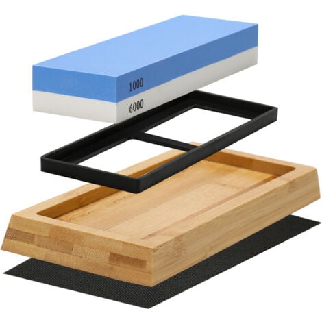SWANEW 1000/6000 ensemble de pierres à aiguiser taillées en pierre à aiguiser, affûteur de coupe ...