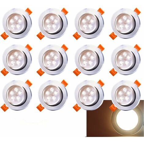 SWANEW Lot de 12 spots encastrables spot LED Spot encastrable ...