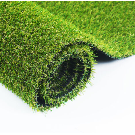 SWANEW Gazon synthétique Pelouse artificielle pour jardin et balcon Résistant aux UV Hauteur: 20 ...