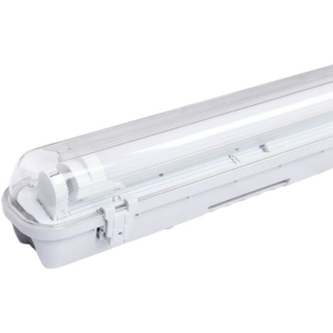 SWANEW Lampe LED pour locaux humides Lampe pour baignoire Lampe pour cave Cave 120cm Blanc neutre