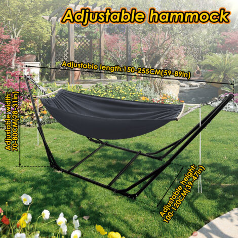 SWANEW Hamac avec cadre jusqu'à 150 kg hamacs extérieur tige hamac ...