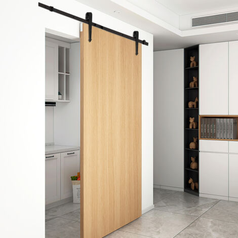 EINFEBEN Système porte coulissante Système de porte coulissante Kit de ...