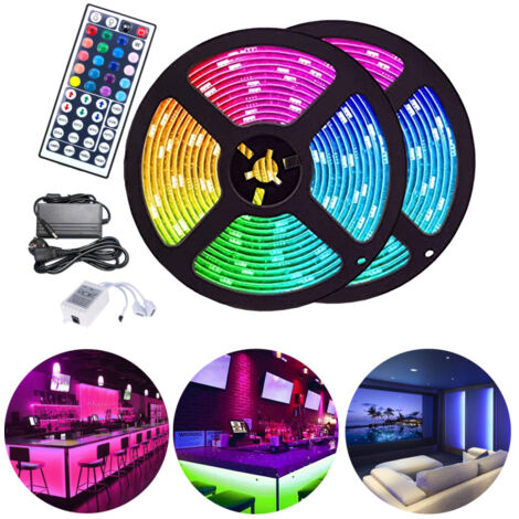 TolleTour 1m Ruban LED. bande LED RGB 5050 SMD. bande LED 30 LED. LED non étanche (IP20). avec ...