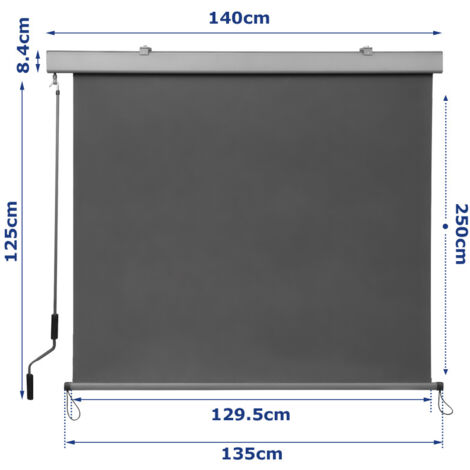 SWANEW Store vertical, store de balcon, store enrouleur latéral, brise ...