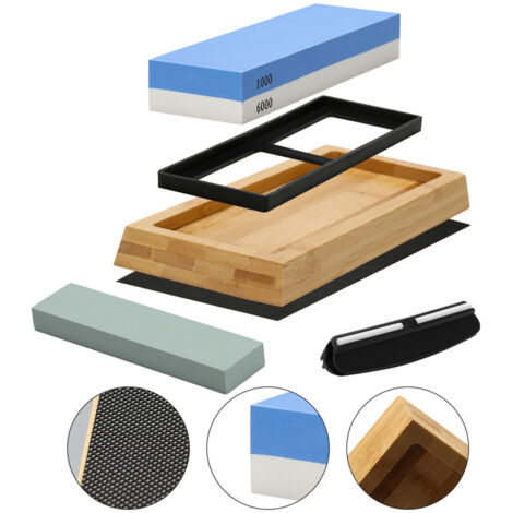 SWANEW Ensemble De Pierres A Aiguiser Double Face Avec Pierre A Aiguiser A Grain 600/1000 Avec ...
