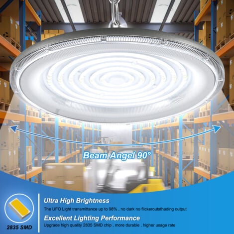 SWANEW UFO LED hall lumière hall éclairage plafonnier High Bay 220V 200W