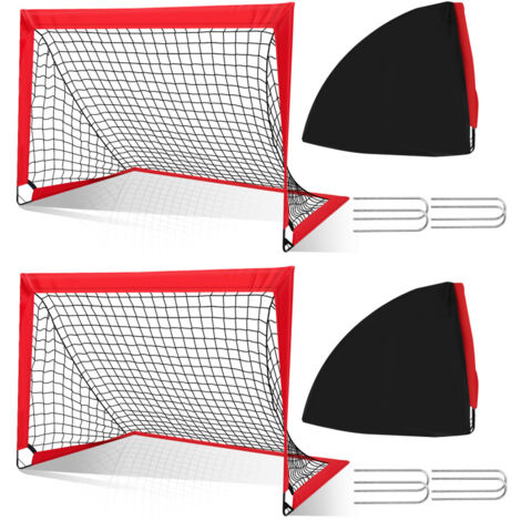 SWANEW But de Football Lot de 2 pcs pour enfants, filet de football ...