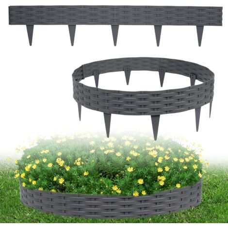 UISEBRT Rasenkante Kunstoff 30m Beeteinfassung Gartenzaun ...