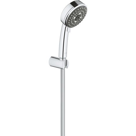 Grohe Vitalio Comfort 100 Brauseset 3-strahlig mit Wandhalterung, Chrom ...