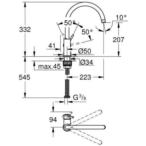 Grohe Start Classic, Einhebel-Spültischmischer, Chrom (31553001)