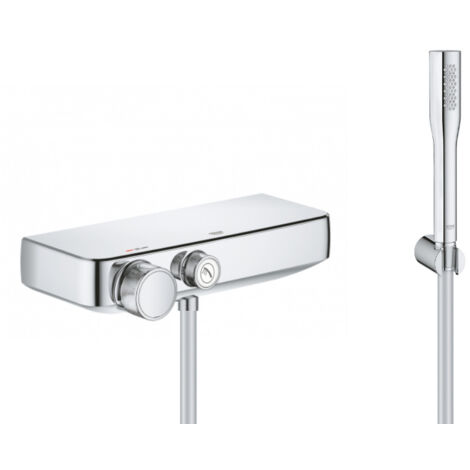 Grohe Duschset Einhebelmischer Grohtherm SmartControl + Handbrause ...