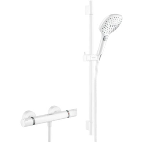 Hansgrohe Duschset Comfort Einhebelmischer + Unica Duschstange 65cm ...